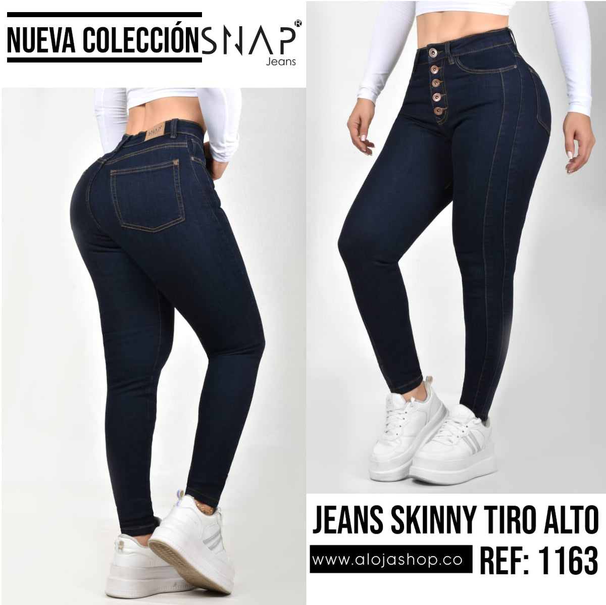 JEANS MUJER SKINNY REF 1163 – SNAP JEANS | Tienda Online
