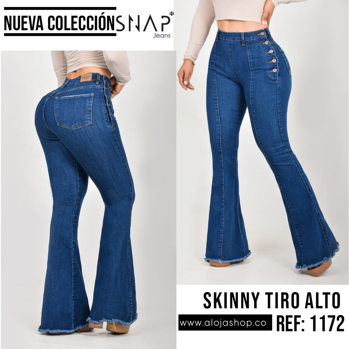 JEANS MUJER BOT CAM REF 1172 – SNAP JEANS | Tienda Online